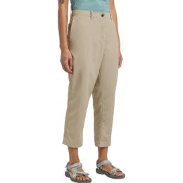 Outdoorhose Jack Wolfskin "TIHAMA 7 8 PANTS W", Damen, Gr. 40, Normalgr&ouml;&szlig;en, grau (stone), Oberstoff: 100% POLYAMID. Futter 1:00% POLYESTER, Hosen Outdoorhose