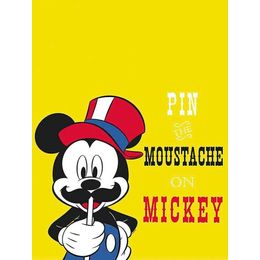 Bild Komar "Mickey Mouse Moustache", bunt (farbe bild(er): bunt), B:30cm H:40cm, Holz, Papier, Bilder, Bild, Wandbild zur Dekoration im Kinderzimmer - ohne Rahmen
