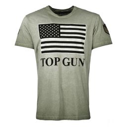 T-Shirt Top Gun "T-Shirt Search TG20191024", Damen, Gr. 3XL, gr&uuml;n (military gr&uuml;n), Obermaterial: 100% Baumwolle CO., Shirts T-Shirt