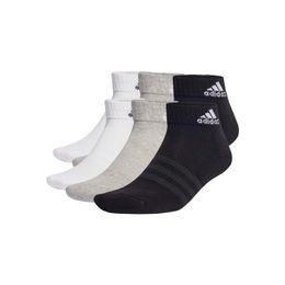 Kurzsocken adidas originals "Socken Cushioned Sportswear Ankle 6P 6er Pack", Damen, Gr. 37-39, bunt (schwarz, grau, wei&szlig;), Obermaterial: 62% Baumwolle CO. 34% Polyester PES. 3% Elasthan EL. 1% Nylon NY., Socken Kurzsocken