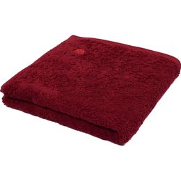 Handt&uuml;cher Ross "Vita", rot (marsala), B:50cm L:100cm, Frottier, Obermaterial: 100% Baumwolle, Handt&uuml;cher, Handt&uuml;cher, Bestickung Ross-Emblem