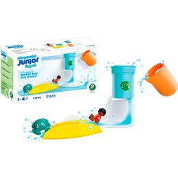 Konstruktions-Spielset Playmobil "Wasserfalltank mit Rutsche (71775), Junior Aqua", bunt, Spielbausteine, Baby, Kunststoff, Konstruktions-Spielset, Badespielzeug; Made in Europe