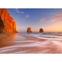 Fototapete papermoon "12 Apostles Great Ocean Beach", bunt, B:2,5m L:1,86m, Vlies, Tapeten, Fototapete