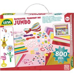 Kreativset LENA "Bastelkoffer Jumbo, pink", bunt, Kreativsets, Kinder, Kunststoff, Kreativset