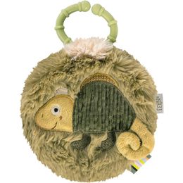 babyFEHN Greifspielzeug FEHN "Lazy, Crazy & Pink, Stoffbuch Cham&auml;leon", gr&uuml;n (khaki, olive), Greifspielzeug, BabyB:13cm H:2,3cm L:13,6cm, Nicki, Pl&uuml;sch, Softvelour, Greifspielzeug, B:13cm H:2,3cm L:13,6cm