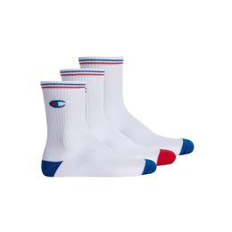 Kurzsocken Champion "Socken 3er Pack", Damen, Gr. 39-42, wei&szlig;, Obermaterial: 71% Baumwolle CO. 27% Polyester PES. 2% Elasthan EL., Socken Kurzsocken