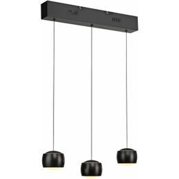 JUST LIGHT Pendelleuchte "BALLINI", schwarz, 3, &Oslash; 10cm H: 67cm, 1 Stk., Leuchten, LED, Comfort Lift, dimmbar, Switchmo, Pendelleuchte