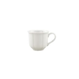 Villeroy & Boch Espressotasse VILLEROY & BOCH "Espressotasse Manoir 80 ml wei&szlig;", wei&szlig;, Porzellan, Trinkgef&auml;&szlig;e, Espressotasse
