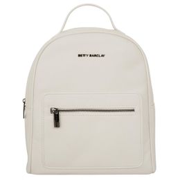 Cityrucksack Betty Barclay, Damen, Gr. B/H/T: 24cm x 28cm x 12cm, onesize, wei&szlig;, Kunstfaser, Rucks&auml;cke Cityrucksack