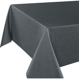 Tischdecke Delindo Lifestyle "WIEN" Gr. 1, grau (anthrazit), B:160cm L:130cm, Polyester, Tischdecken, Tischdecke, Fleckabweisend, pflegeleicht, 180 g/m&sup2;