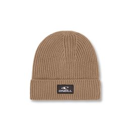 O`Neill Beanie O'NEILL "BOUNCER BEANIE", Herren, grau (concrete), Strick, Materialmix, unifarben, M&uuml;tzen Beanie