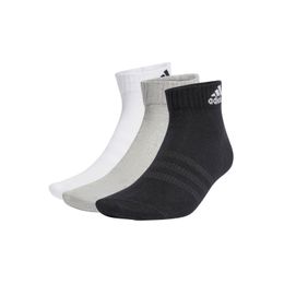 Sneakersocken adidas originals "Socken Thin Ankle 3er Pack", Damen, Gr. 43-45, bunt (schwarz, grau, wei&szlig;), Obermaterial: 51% Baumwolle CO. 46% Polyester PES. 2% Elasthan EL. 1% Nylon NY., Socken Sneakersocken