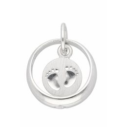 Adelia&acute;s Kettenanh&auml;nger ADELIA&acute;S "925 Silber Anh&auml;nger Taufring mit Zirkonia &Oslash; 11,1 mm", silber, Schmuckanh&auml;nger, Damen, mit Zirkonia, Silber 925 (Sterlingsilber), Kettenanh&auml;nger