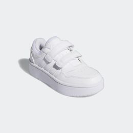 Klettschuh adidas Sportswear "HOOPS 3.0 BOLD KIDS", M&auml;dchen, Gr. 28, wei&szlig; (ftwwht, ftwwht, ftwwht), Synthetik, Textil, Schuhe Klettschuh, f&uuml;r Kinder & Jugendliche
