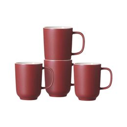 Ritzenhoff & Breker Becher RITZENHOFF & BREKER "Kaffeebecher Jasper 285 ml 4er Set", lila (beere), 4 tlg., Keramik, Trinkgef&auml;&szlig;e, Becher