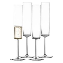 Schott Zwiesel Sektglas SCHOTT-ZWIESEL "Sektgl&auml;ser Modo 163 ml 4er Set transparent", bunt (transparent), 4 tlg., Glas, Trinkgef&auml;&szlig;e, Sektglas