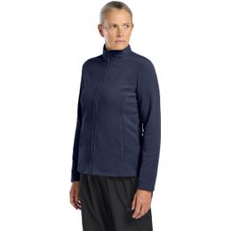 Fleecejacke Jack Wolfskin "TAUNUS FZ W", Damen, Gr. S (36), blau (night, blau), Obermaterial: 100% Polyester. Futter: 100% Polyester, Jacken Fleecejacke