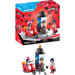 Konstruktions-Spielset Playmobil "Miraculous: Rollerfahrt durch Paris (71864)", bunt, Spielbausteine, Kinder, Kunststoff, Konstruktions-Spielset, Made in Europe