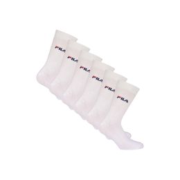 Kurzsocken Fila "Socken 6er Pack", Damen, Gr. 43-46, wei&szlig;, Obermaterial: 80% Baumwolle CO. 18% Polyester PES. 2% Elasthan EL., Socken Kurzsocken