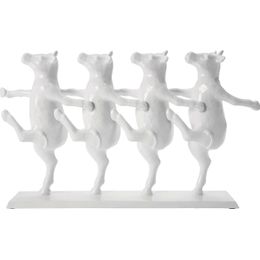Dekofigur KARE DESIGN "Deko Figur Dancing Cows", wei&szlig;, B:39,5cm H:23cm T:7cm, Polyresin, Dekofiguren, Dekofigur