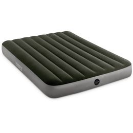 Luftbett Intex "Dura-Beam DOWNY Airbed" Gr. 137, grau (grau, gr&uuml;n), Luftbetten, B/H/L: 137cm x 25cm x 191cm, Vinyl, Luftbett, B:137cm H:25cm L:191cm