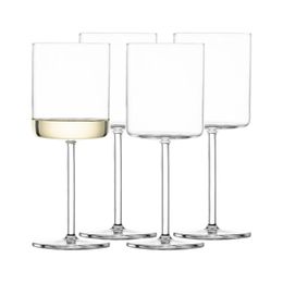 Schott Zwiesel Sektglas SCHOTT-ZWIESEL "Wei&szlig;weingl&auml;ser Modo 400 ml 4er Set transparent", bunt (transparent), 4 tlg., Glas, Trinkgef&auml;&szlig;e, Sektglas