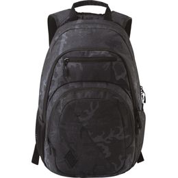 Schulrucksack Nitro "Stash 29", M&auml;dchen, Gr. B/H/T: 32cm x 49cm x 22cm, grau (forged camo), Polyester, Rucks&auml;cke Schulrucksack, Alltagsrucksack, Rucksack f&uuml;r Freizeit, Schule, Arbeit und Reise