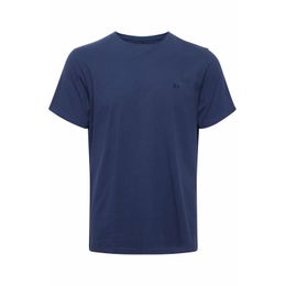 T-Shirt Blend "T-Shirt BHDinton", Damen, Gr. M, blau (marineblaus), Obermaterial: 95% Baumwolle CO. 5% Elasthan EL., Shirts T-Shirt