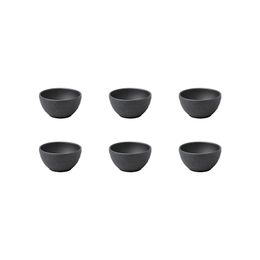 Villeroy & Boch Dipschale VILLEROY & BOCH "Dipsch&auml;lchen Manufacture Rock &Oslash; 7,7 cm 6er Set schwarz", schwarz, L:7,7cm, Sch&uuml;sseln, Dipschale