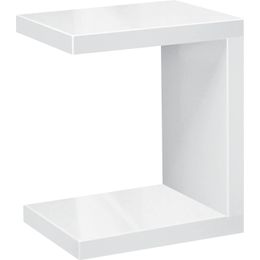 Beistelltisch Inosign, wei&szlig;, B:50cm H:58,4cm T:40cm, Tische, Beistelltisch, U-Form