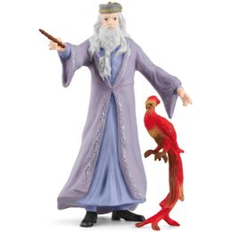 Spielfigur Schleich "WIZARDING WORLD, Harry Potter&trade;, Dumbledore&trade; & Fawkes (42637)", bunt, Spielfiguren, Kinder, Kunststoff, Spielfigur, Made in Europe