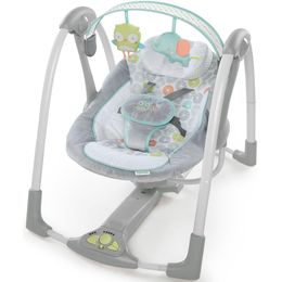 Babyschaukel Ingenuity "Swing'n Go, Hugs & Hoots", Baby, grau, Kunststoff, Metall, Stoff, Babywippen Babyschaukel, tragbar