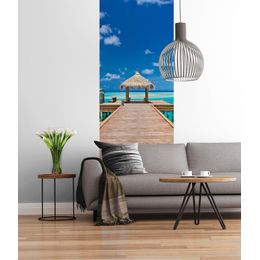 Fototapete Komar "Digitaldruck Vlies - Beach Resort - Gr&ouml;&szlig;e 100 x 280 cm", bunt, Rollen: 1, Vlies, Tapeten, Fototapete, Wohnzimmer, Schlafzimmer