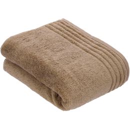 Badetuch Vossen "Vienna Style Supersoft", braun (camel), B:67cm L:140cm, Walkfrottee, Baumwolle, Handt&uuml;cher, Badetuch, Supersoft Baumwolle