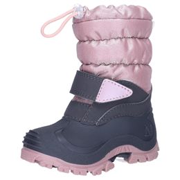 Snowboots Lurchi "Fjonna", M&auml;dchen, Gr. 34, grau (grau, rosa), Synthetik, Textil, Glitzer, Schuhe Snowboots, Snowboots, Warmfutter, Gr&ouml;&szlig;enschablone zum Download