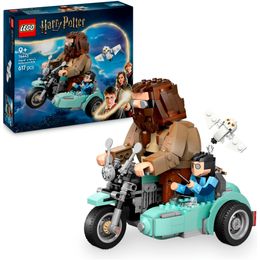 Konstruktionsspielsteine Lego "Hagrids und Harrys Motorradtour (76443), Lego Harry Potter&trade;", bunt, Spielbausteine, Kinder, Kunststoff, Konstruktionsspielsteine, Made in Europe