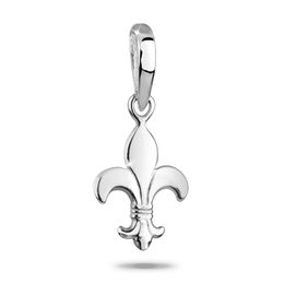 Medallionanh&auml;nger Elli "Anh&auml;nger Schwertlilie Fleur de Lis 925 Sterling Silber" Gr. 15, silber, Schmuckanh&auml;nger, Damen, Silber 925 (Sterlingsilber), Medallionanh&auml;nger