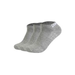 Sneakersocken CAMP DAVID "Socken 3er Pack", Damen, Gr. 39-42, grau, Obermaterial: 77% Baumwolle CO. 21% Polyamid PA. 2% Elasthan EL., Socken Sneakersocken