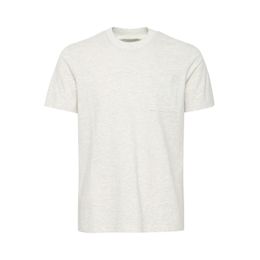 T-Shirt Casual Friday "T-Shirt CFJASPER m&eacute;lange tee with chest pocket", Herren, Gr. XXL, beige (egret melange), Obermaterial: 100% Baumwolle CO., Shirts T-Shirt