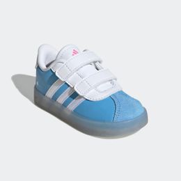 Sneaker adidas Sportswear "ADIDAS DISNEY CINDERELLA VL COURT 3.0 KIDS", M&auml;dchen, Gr. 23, wei&szlig; (semi blau burst, cloud wei&szlig;, lucid pink), Schuhe Sneaker, f&uuml;r Kinder