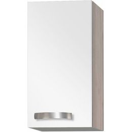 H&auml;ngeschrank Optifit "Faro", wei&szlig; (wei&szlig; matt), B:30cm H:57,6cm T:34,6cm, Schr&auml;nke, H&auml;ngeschrank, mit Metallgriff, Breite 30 cm