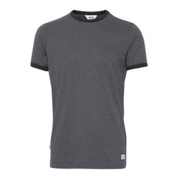!Solid Rundhalsshirt SOLID "Rundhalsshirt SDManoldo", Herren, Gr. M, grau (med grau m), Obermaterial: 60% Baumwolle CO. 40% Polyester PES., Shirts Rundhalsshirt