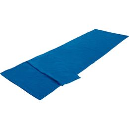 Innenschlafsack High Peak "Cotton Inlet Travel", blau, Schlafs&auml;cke, B/L: 80cm x 225cm, Obermaterial: 100% Polyester. F&uuml;llung: 100% Polyester, Innenschlafsack, L:225cm