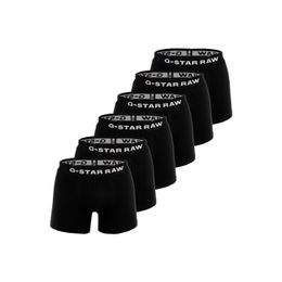 G-Star Raw Boxershorts G-STAR "Boxershort Boxer briefs 6 pack 6er Pack", Herren, Gr. L, schwarz, Obermaterial: 95% Baumwolle CO. 5% Elasthan EL., Unterhosen Boxershorts