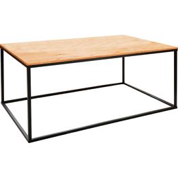 Couchtisch PAROLI, braun (eiche, schwarz, eiche), B:100cm H:40cm T:60cm, Tische, Couchtisch