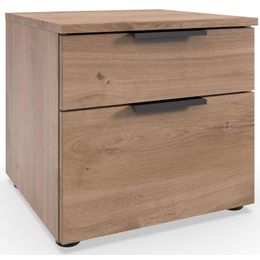 Nachtkommode wimex "level36 A by fresh to go", braun (plankeneiche nachbildung), B:41cm H:39cm T:41cm, Holzwerkstoff, Sideboards, Nachtkommode, 2 Schubladen mit soft-close Funktion