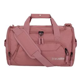 Reisetasche Travelite "KICK OFF, verschiedene Gr&ouml;&szlig;en und Farben", Damen, Gr. B/H/T: 40cm x 23cm x 25cm, rosa (rose), Polyester, unifarben, Taschen Reisetasche, Reisegep&auml;ck Sporttasche Freizeittasche mit Aufsteckfunktion