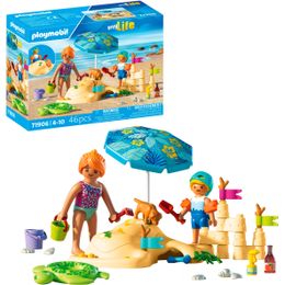 Konstruktions-Spielset Playmobil "Familienspa&szlig; am Strand (71906), My Life", bunt, Spielbausteine, Kinder, Kunststoff, Konstruktions-Spielset, Made in Europe