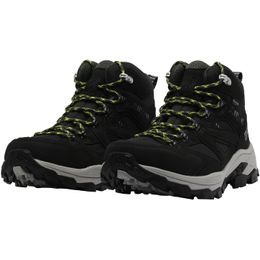 Wanderschuh Jack Wolfskin "VOJO TOUR TEXAPORE MID M", Herren, Gr. 41, gr&uuml;n (schwarz forest), Synthetik, Textil, Schuhe Wanderschuh, Wasserdicht, Trekkingschuh