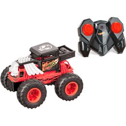 RC-Monstertruck Happy People "HOT WHEELS Bone Shaker", rot, Fernlenkfahrzeuge, KinderB:14cm H:13,5cm, Kunststoff, RC-Monstertruck, B:14cm H:13,5cm